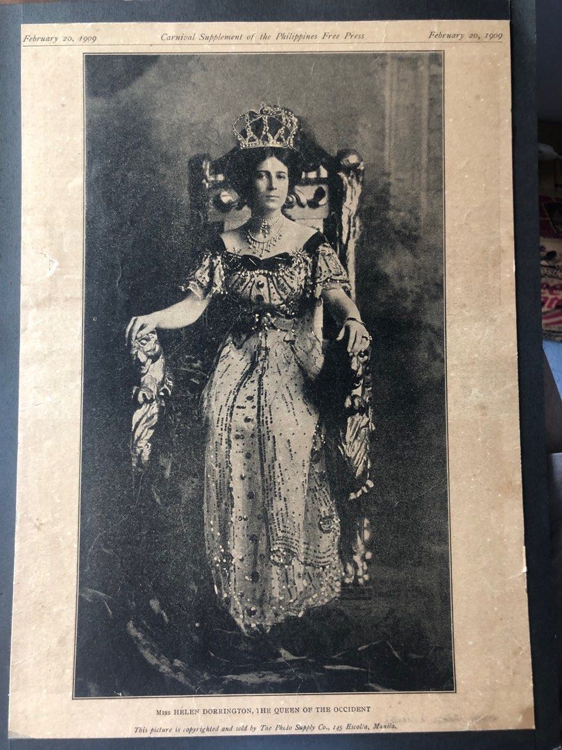 ANTIQUE PHILIPPINE MANILA CARNIVAL QUEENS ORIGINAL PRINTS, Hobbies ...