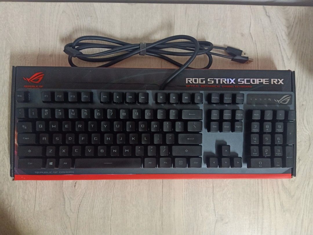 Asus ROG Strix Scope RX Optical RGB Gaming Keyboard, Computers & Tech ...