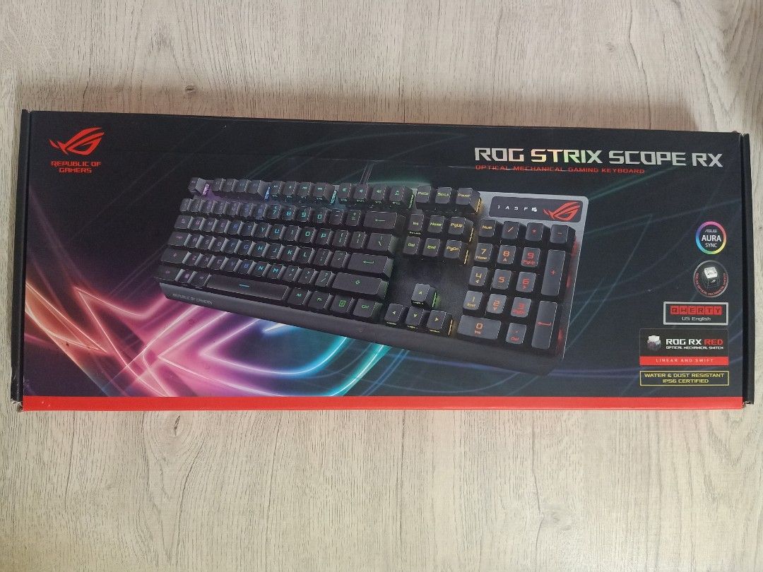 Asus ROG Strix Scope RX Optical RGB Gaming Keyboard, Computers & Tech ...