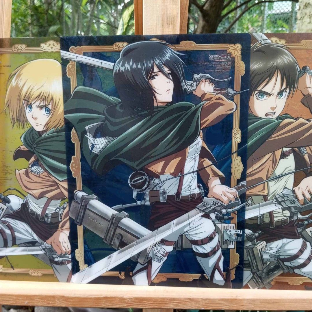 Attack on Titan AOT Armin Arlert ~Mikasa Ackerman ~Eren Yeager Poster ...