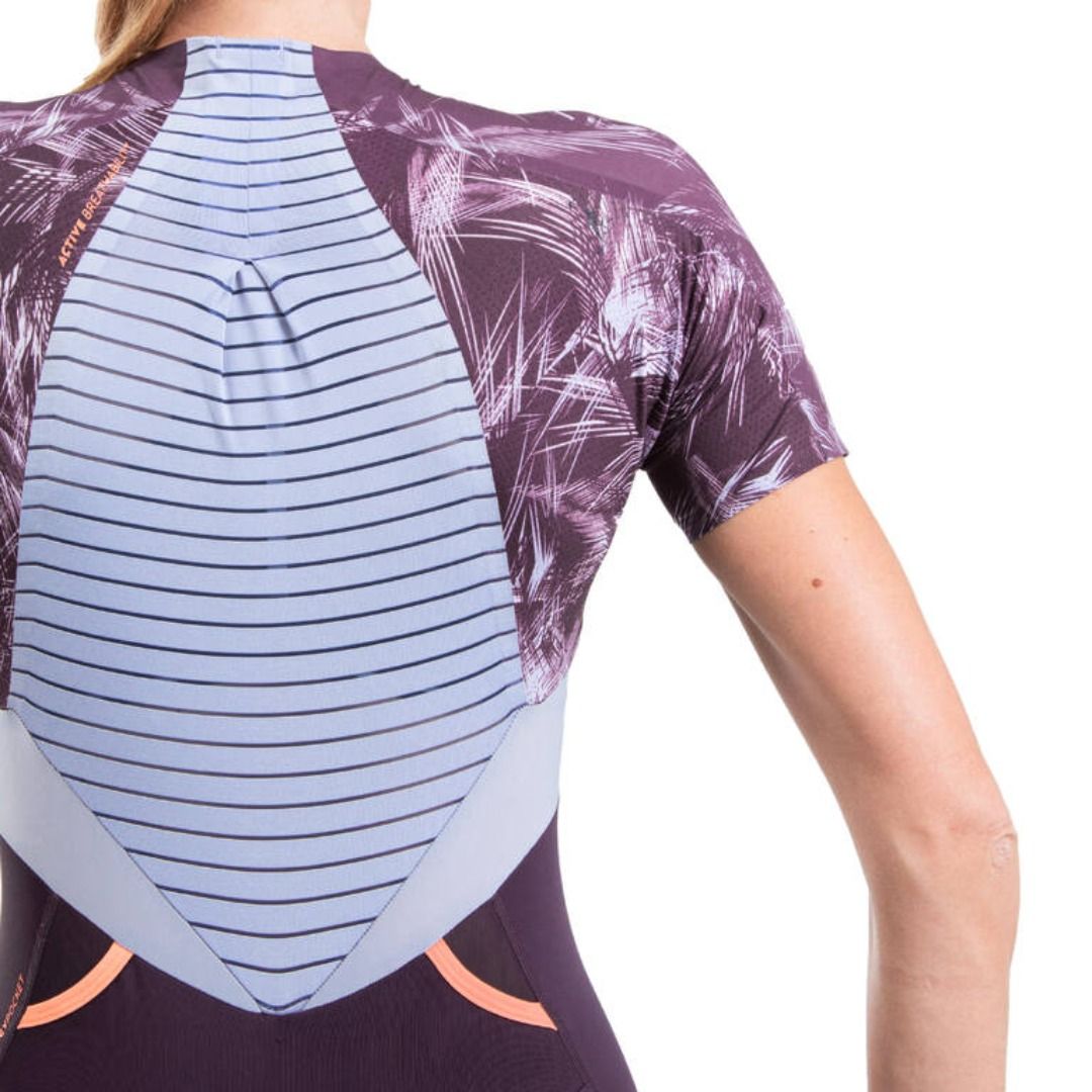 Baju Trilomba Lomba Triathlon suit WOMAN trisuit Aptonia HITAM UNGU ...