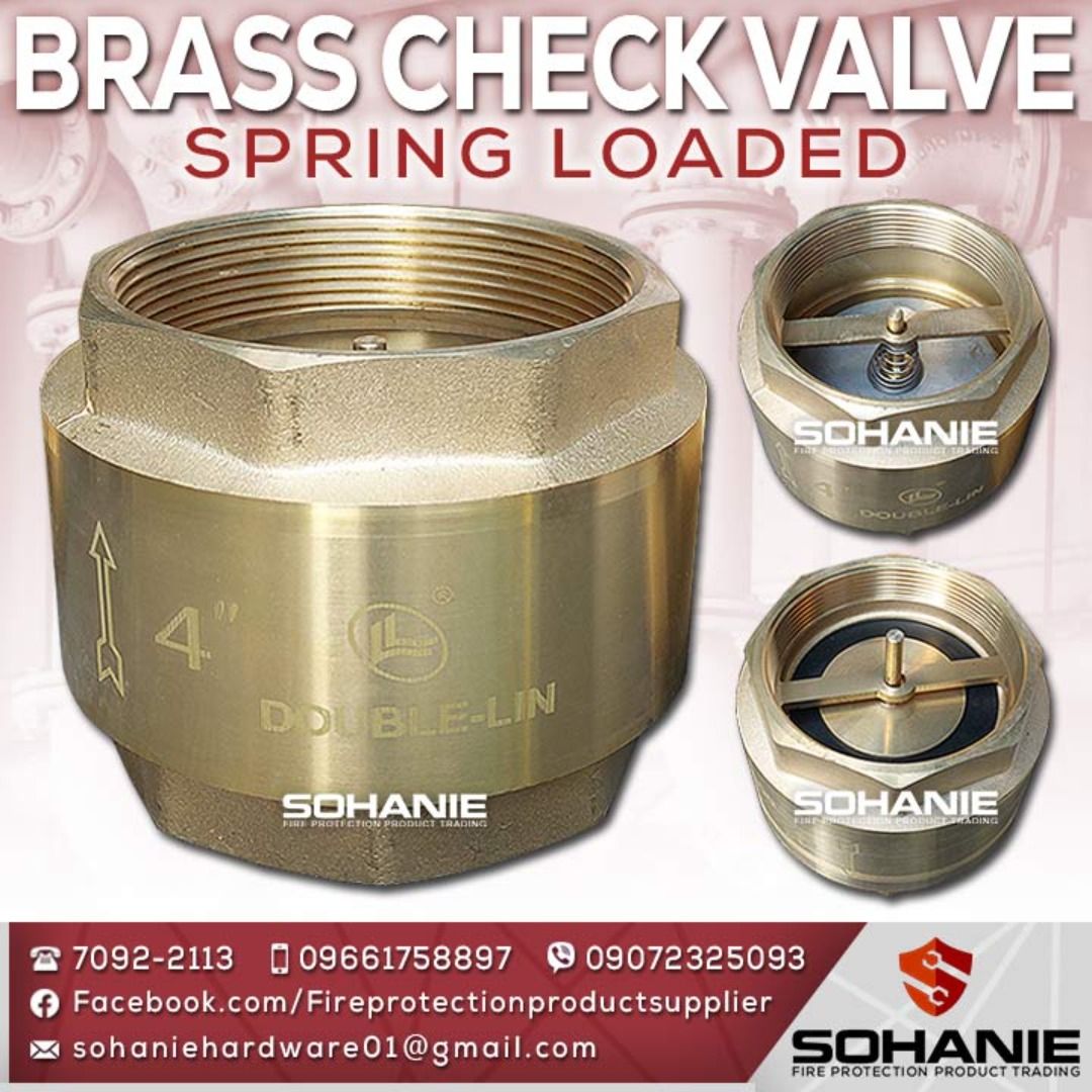 Brass Spring Loaded Check Valve, Commercial & Industrial, Construction ...