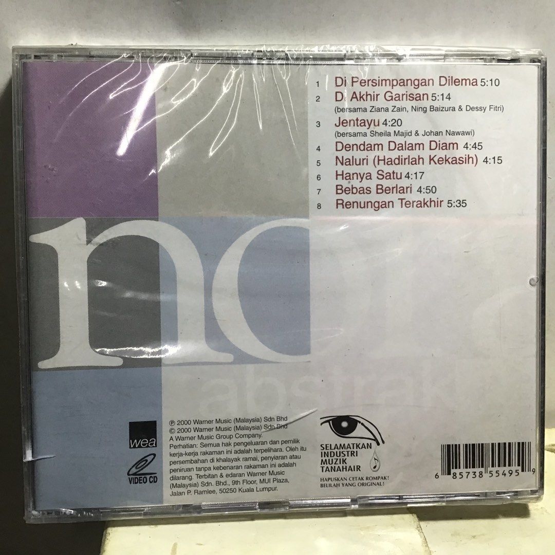 CD VCD Nora - Abstrak - Koleksi Terbaik OOP 2000 PRESS KARAOKE Anubis Malay Pop Melayu , Hobbies ...