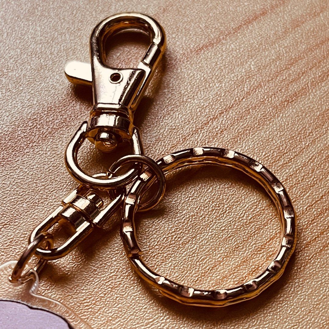 Esther Kim Bunny pink fluffy rabbit Korea kpop key chain accessory bag ...