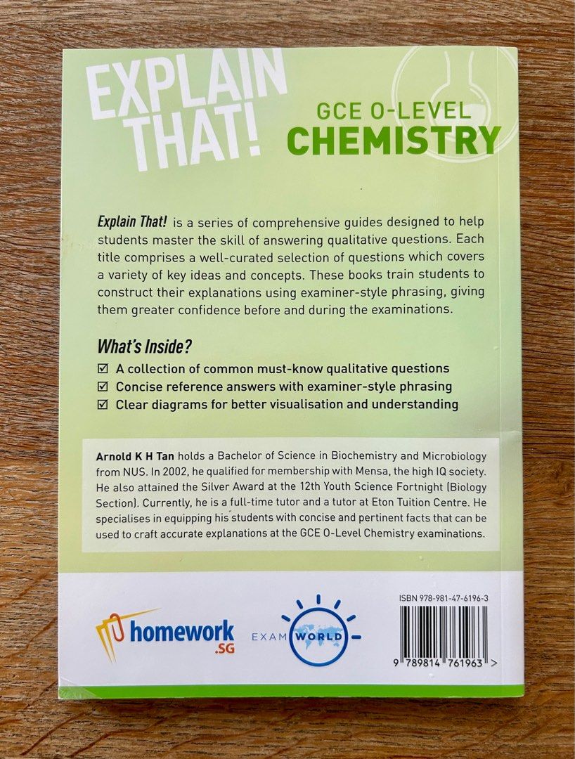 Explain That! GCE O Level Chemistry, Hobbies & Toys, Books & Magazines ...