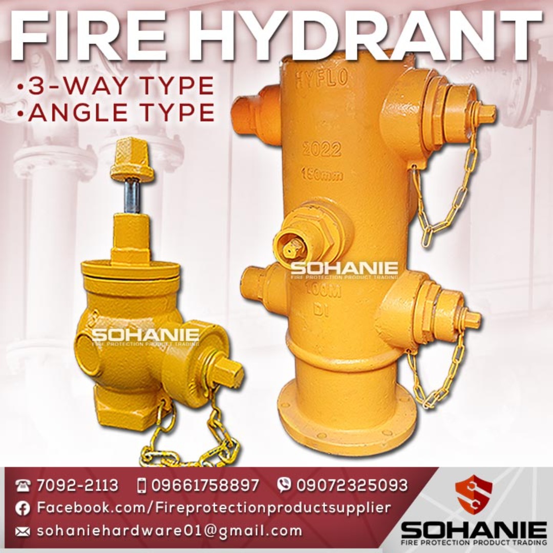 Fire Hydrant 1-way, 2-way, 3-way, Commercial & Industrial, Construction ...