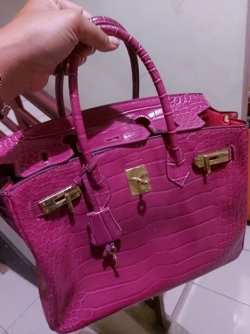Hermes croco, Fesyen Wanita, Tas & Dompet di Carousell