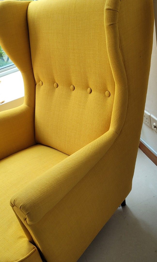 Ikea Strandnom Chair and Leg Rest, Furniture & Home Living, Furniture ...