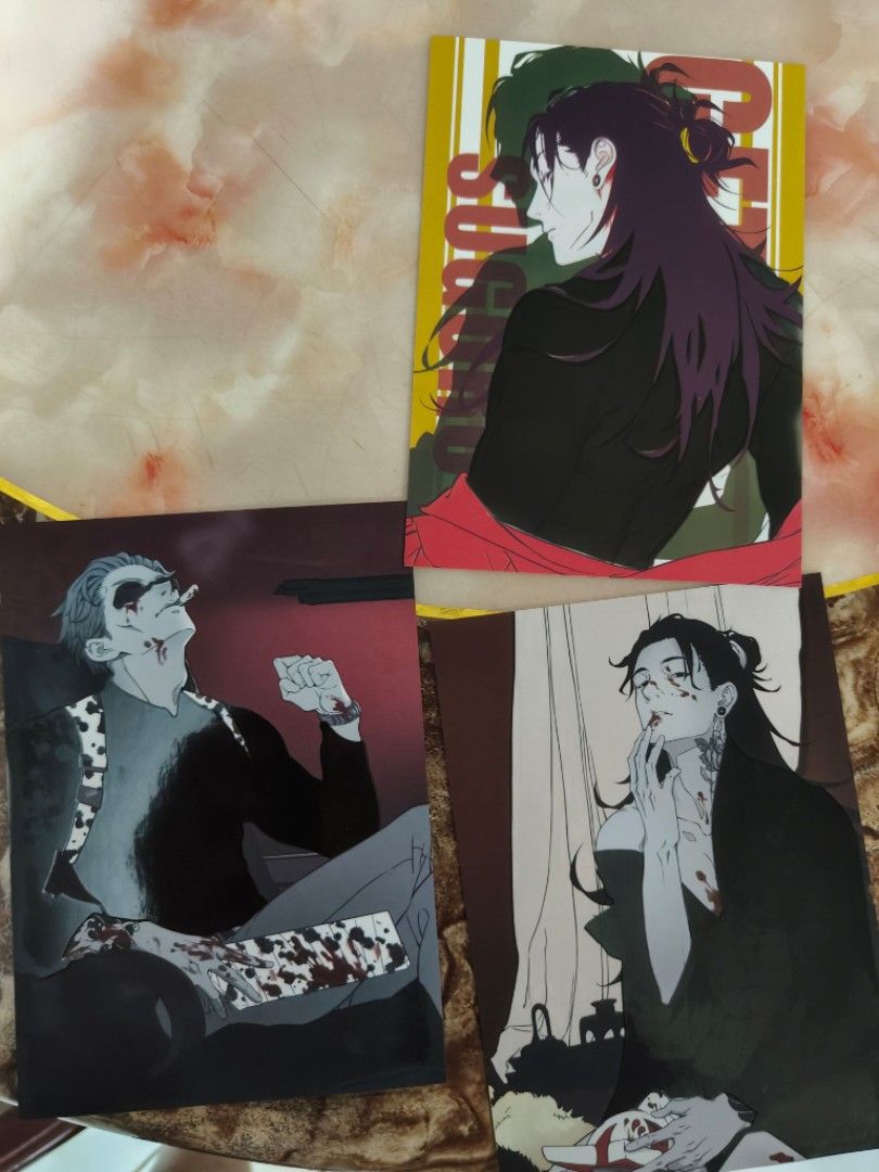 Jujutsu kaisen jjk heat sensitive photo cards Nanami Kento, Geto Suguru ...