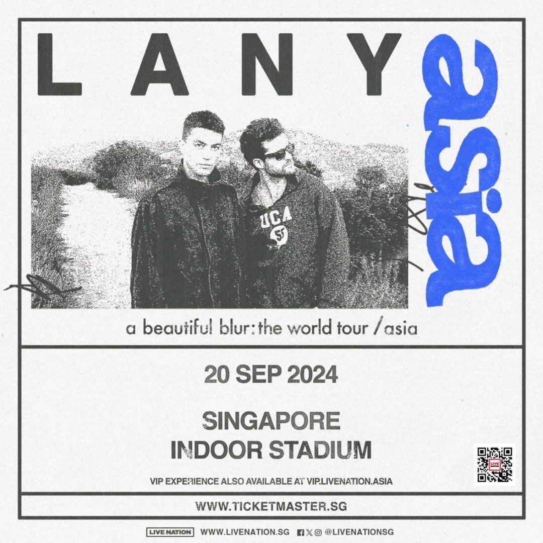 HTB LANY a beautiful blur Singapore 2024 concert, Tickets & Vouchers ...