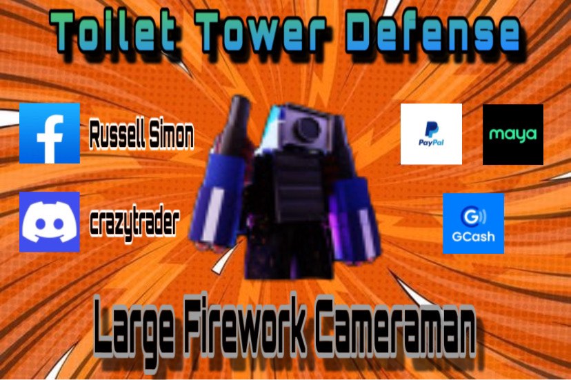 LARGE FIREWORK CAMERMAN - TOILET TOWER DEFENSE - ROBLOX, Video Gaming ...