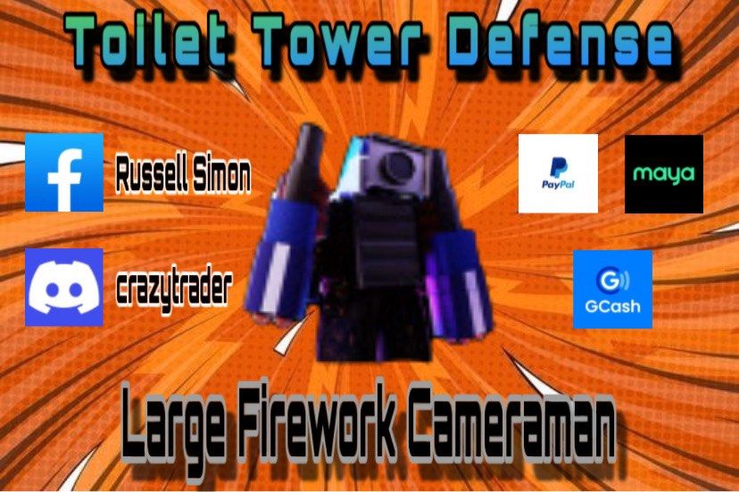 LARGE FIREWORK CAMERMAN - TOILET TOWER DEFENSE - ROBLOX, Video Gaming ...