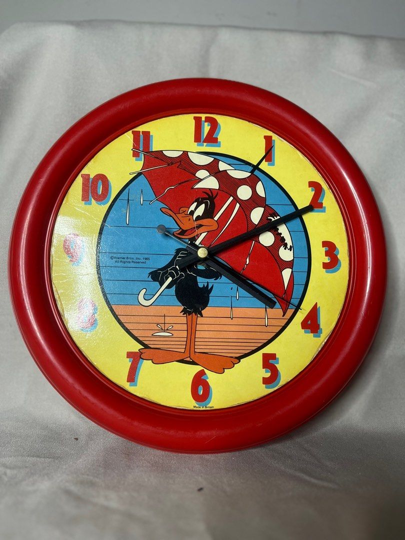 Looney Tunes Vintage 10" Clock TOX concept clock 1985 Tweetie And ...