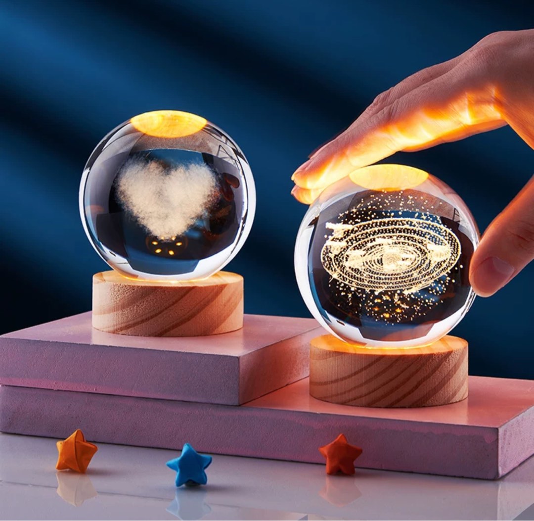 luminous crystal ball, Women's Fashion, Jewelry & Organisers, Charms on ...