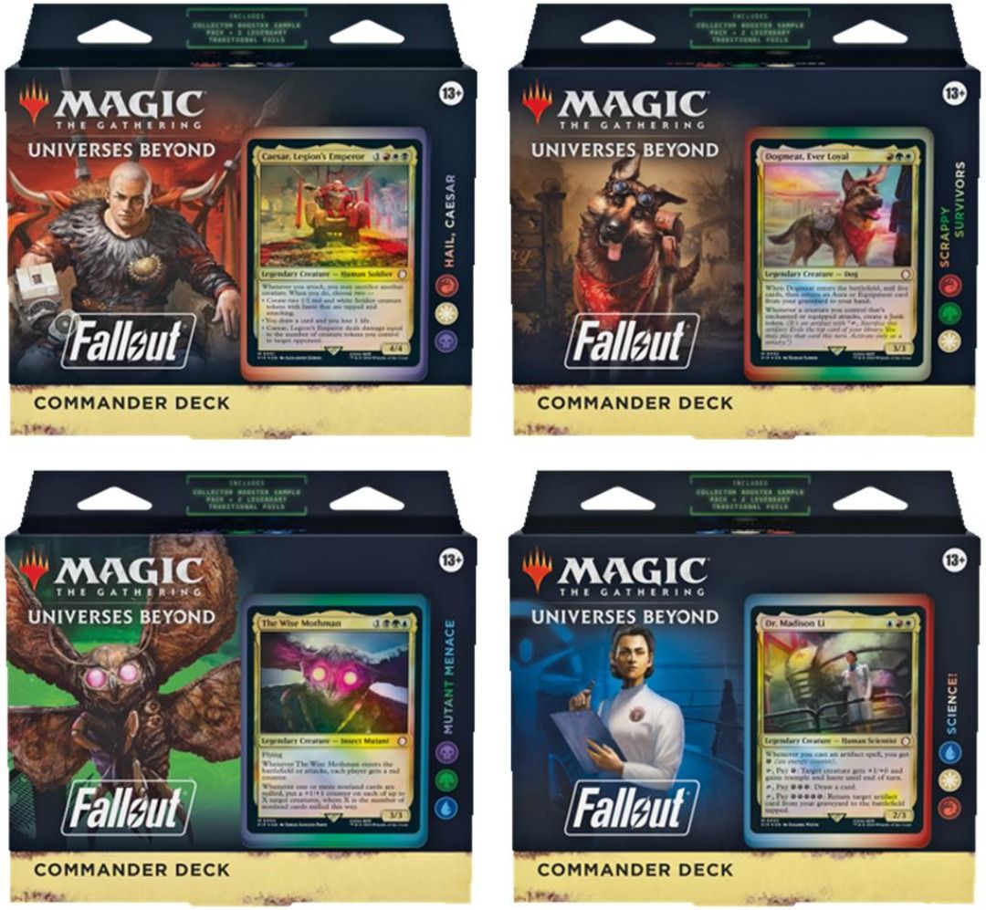 Magic The Gathering Fallout Commander Deck (Set of 4) (7073066) Brand ...
