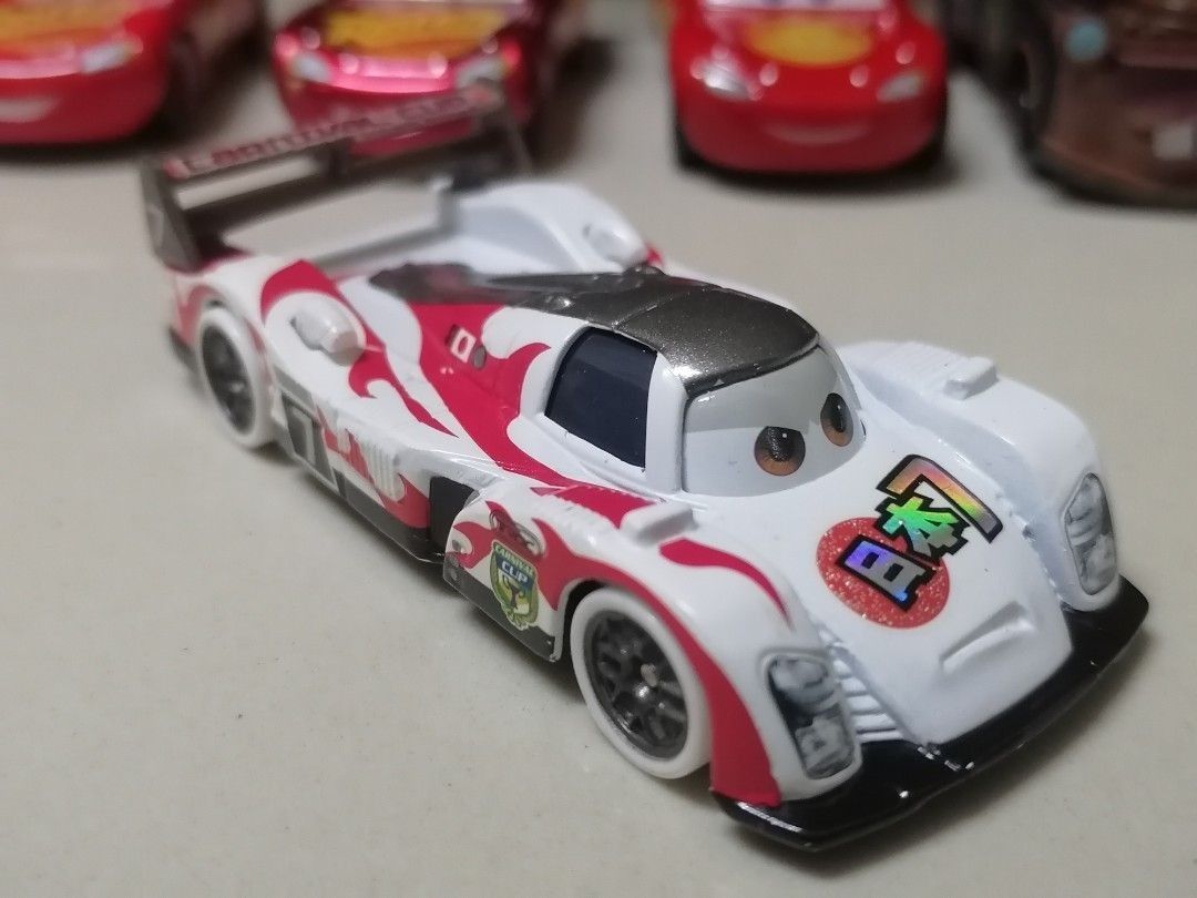 Mattel Pixar Cars 2 Carnival Cup Racer Shu Todoroki - White - Loose ...