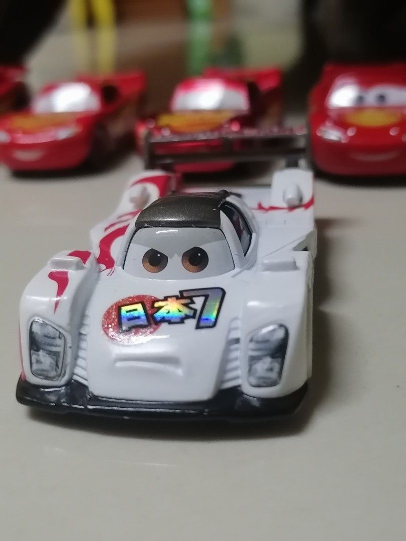 Mattel Pixar Cars 2 Carnival Cup Racer Shu Todoroki - White - Loose ...
