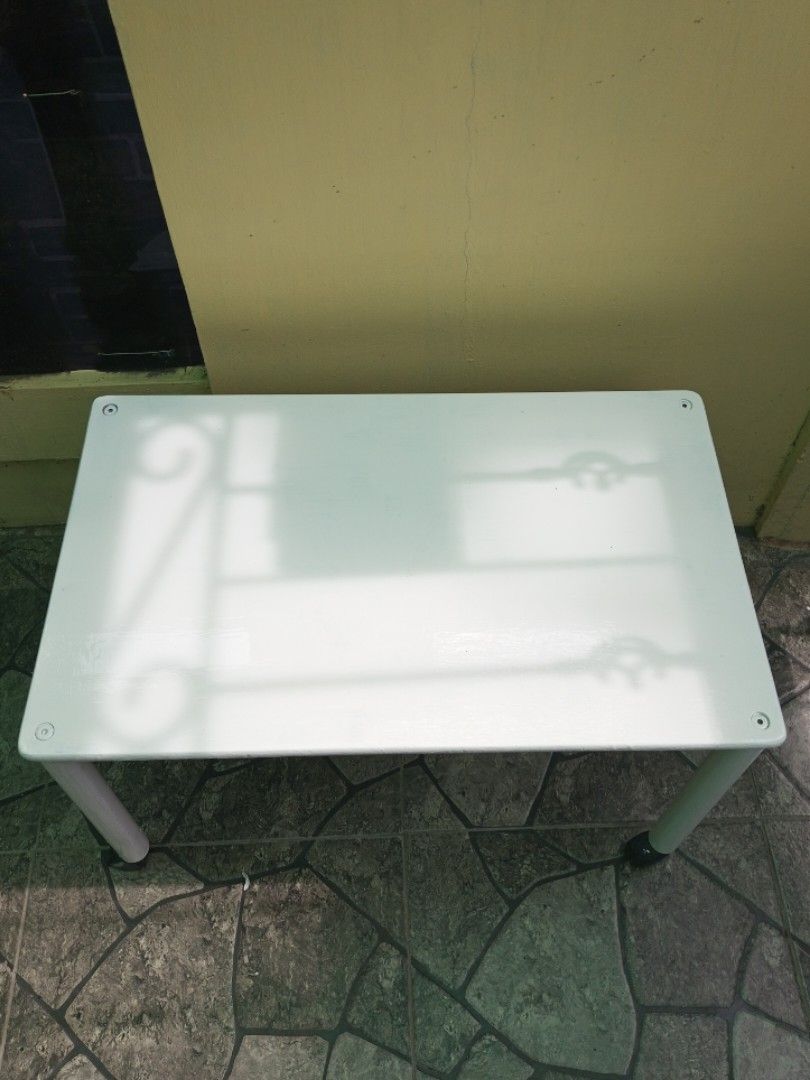 Meja Kayu Jepang Kaki Roda, Perabotan Rumah di Carousell