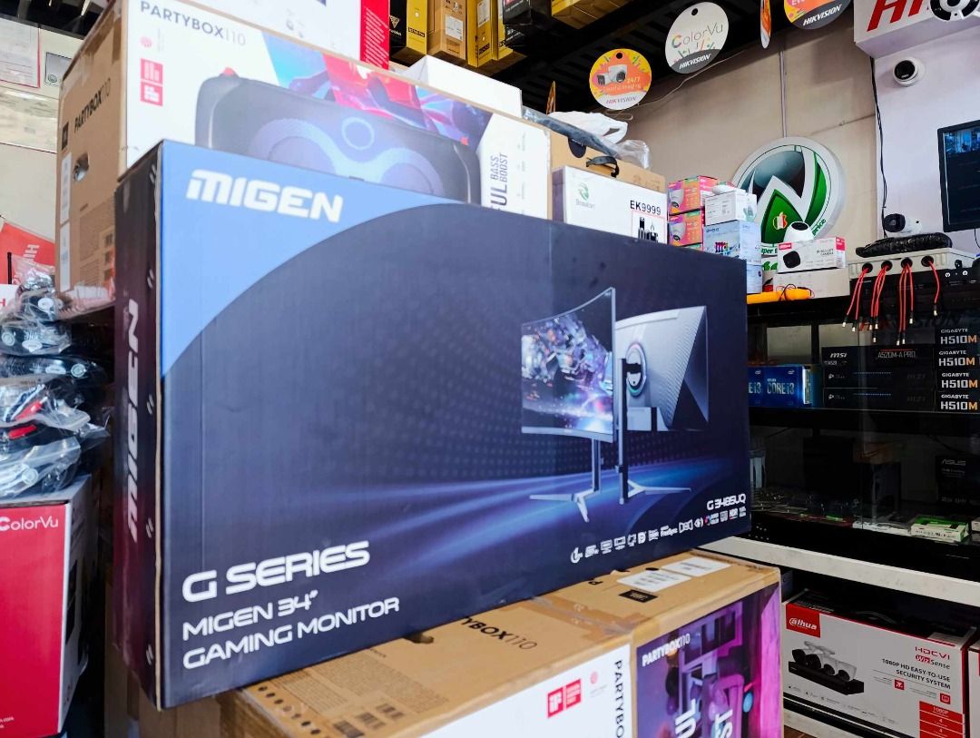 MIGEN G3485UQ 34" CURVED LED/VA/1MS/165HZ GAMING MONITOR 4K RESOLUTION ...