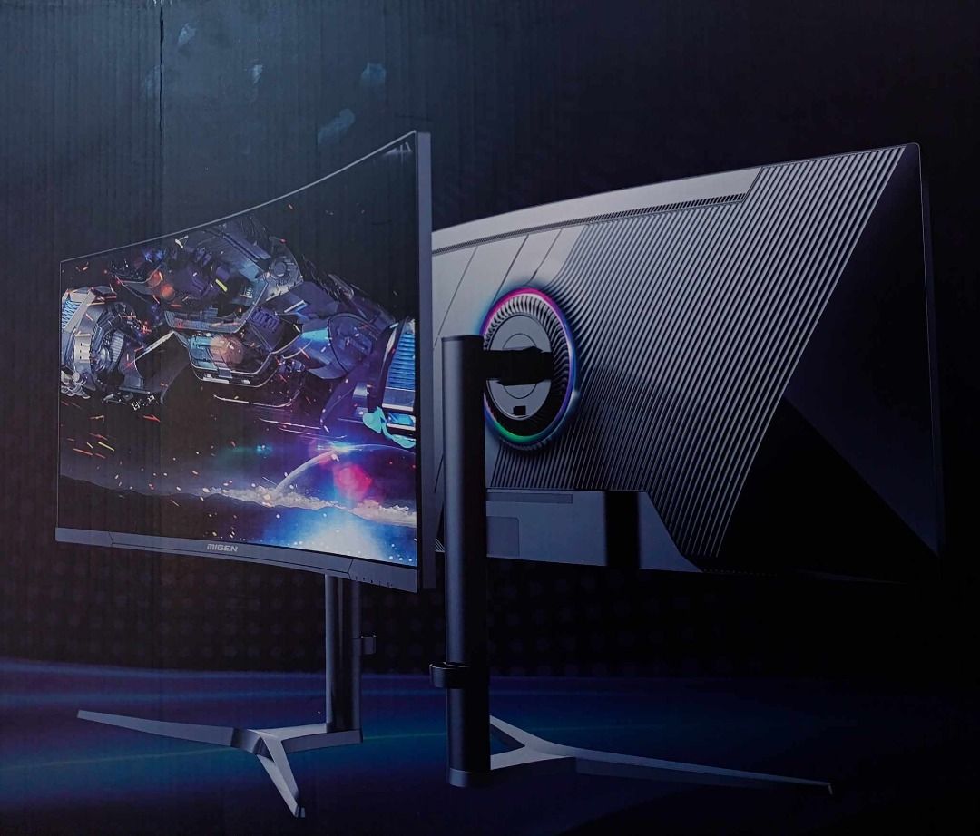MIGEN G3485UQ 34" CURVED LED/VA/1MS/165HZ GAMING MONITOR 4K RESOLUTION ...