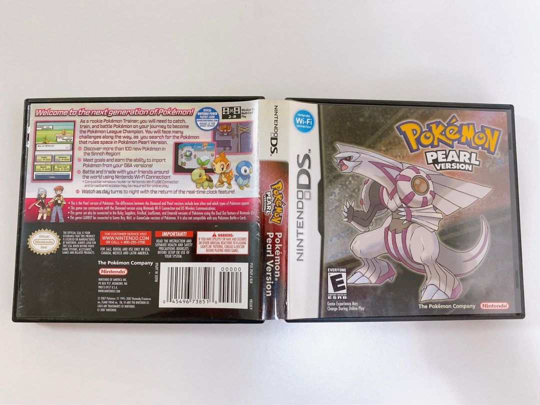 NDS pokemon pearl version US version, 電子遊戲, 電子遊戲機, Nintendo 任天堂 - Carousell