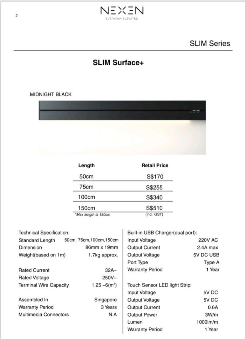 NEXEN Power E-BAR Track System,slim series,pro series ,slim surface Pro ...