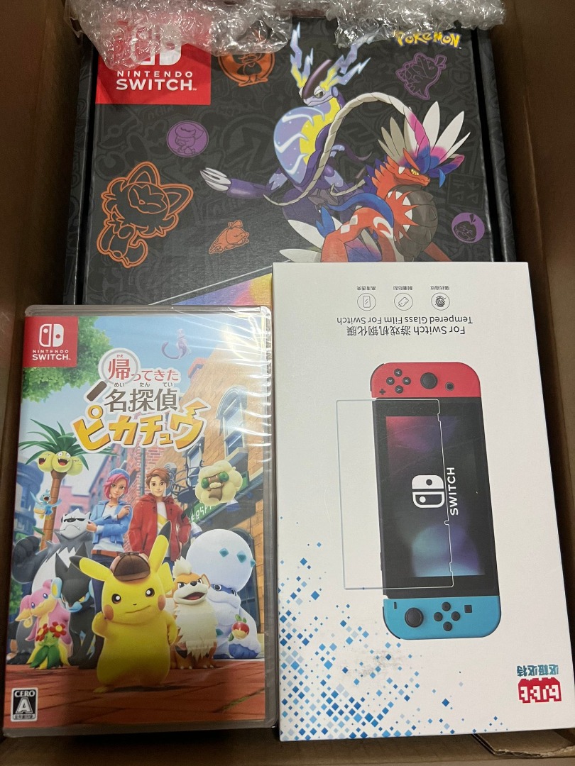 Nintendo Switch OLED Model Pokemon Scarlet & Violet Edition, Video ...