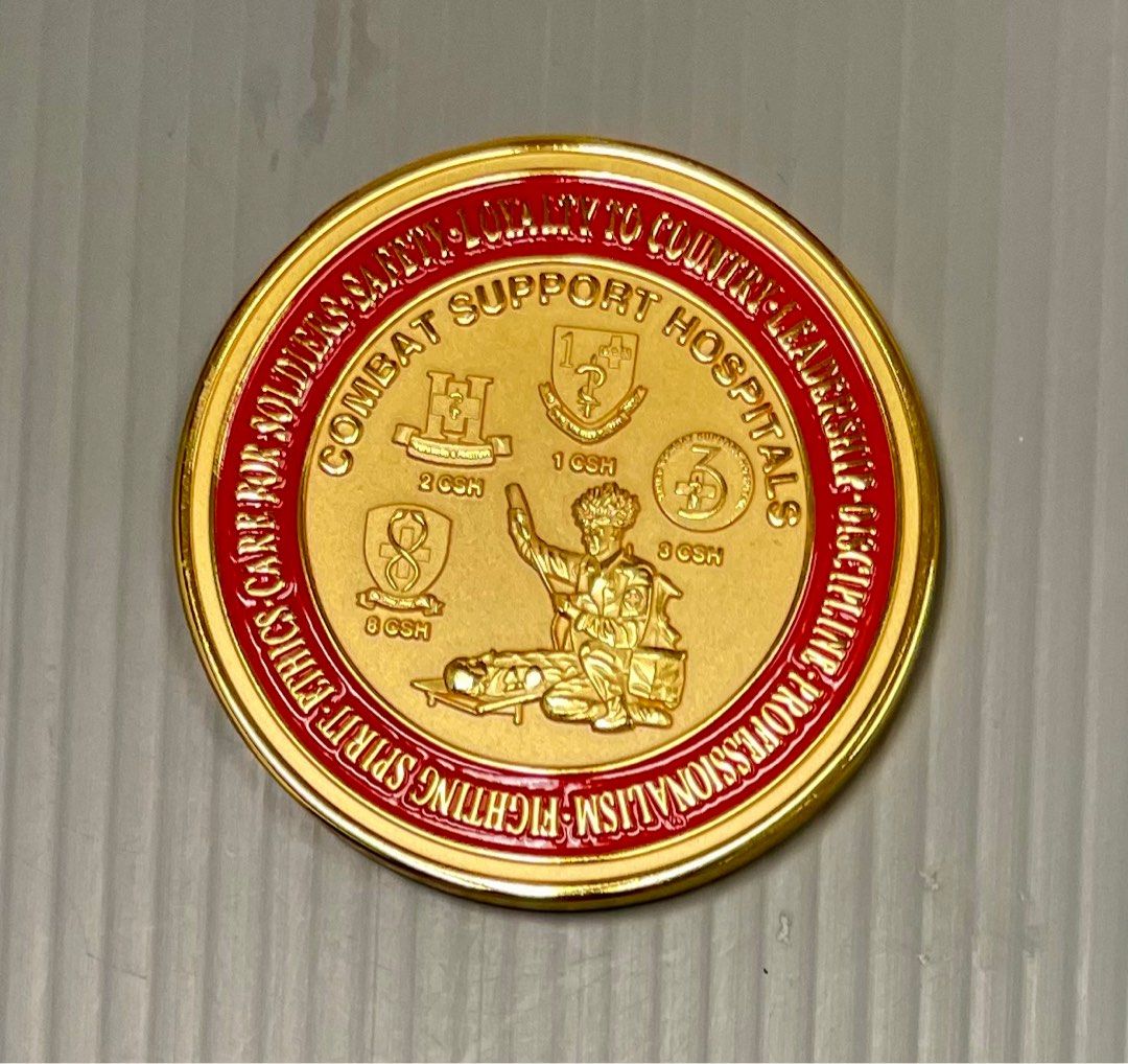 Obsolete Old Singapore Challenge Coin Medallion Medical Services Combzy ...