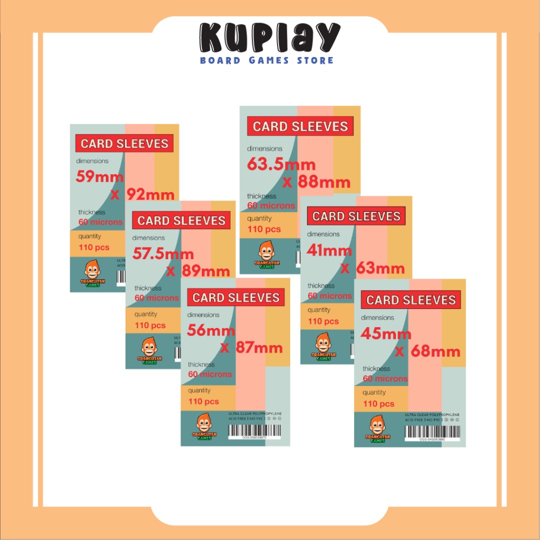 OrangUtan Games Sleeves (OGS) Card Sleeves, Hobbies & Toys, Toys ...