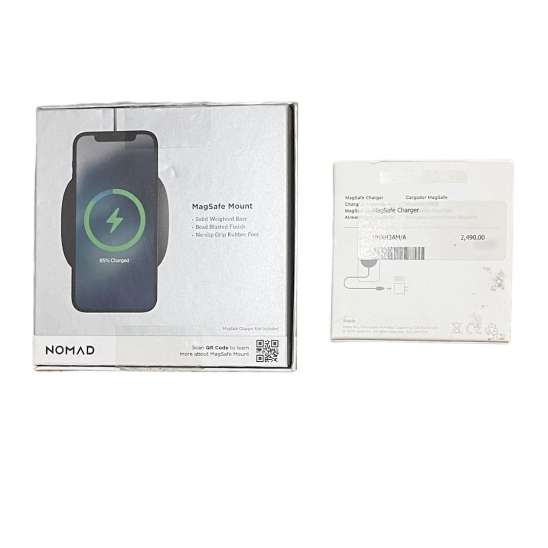 Original Magsafe Charger + Nomad Magsafe Mount, Mobile Phones & Gadgets ...