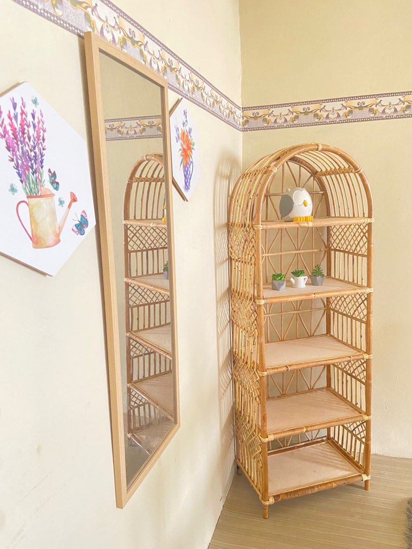 Rattan rack, Furniture & Home Living, Furniture, Shelves, Cabinets ...