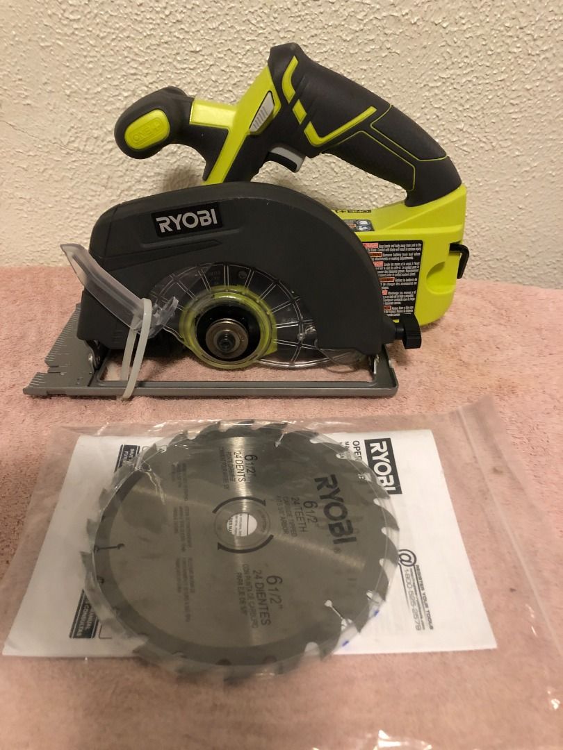 Ryobi P507 18V cordless 6 1/2" Circular Saw, (Tool only - battery and ...