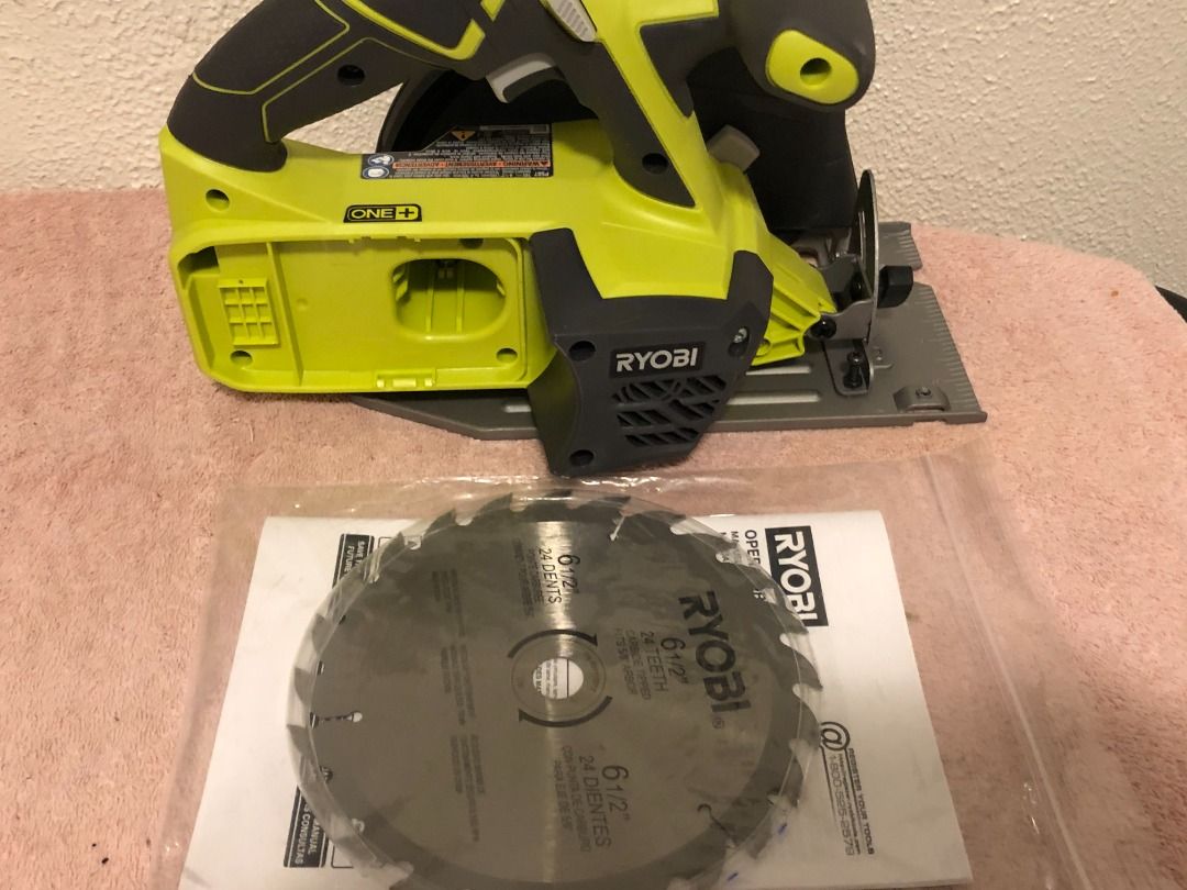 Ryobi P507 18V cordless 6 1/2" Circular Saw, (Tool only - battery and ...
