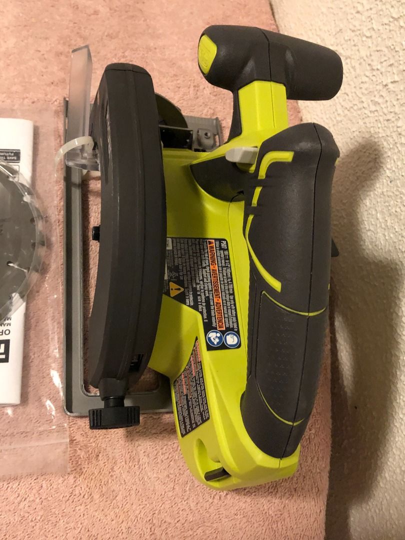 Ryobi P507 18V cordless 6 1/2" Circular Saw, (Tool only - battery and ...