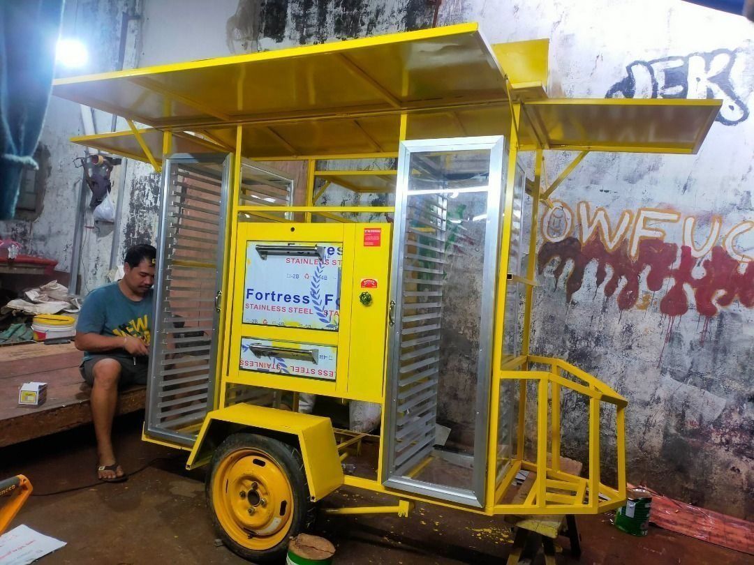 Sale!! Brand New and Heavy Duty Rolling Pandesal Maker Cart Sidecar for ...