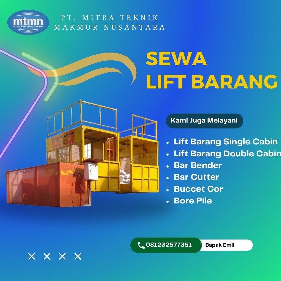 SEWA LIFT BARANG | LIFT MATERIAL | LIFT PROYEK | ALIMAK | LIFT PROYEK | HOIST CRANE KABUPATEN ...