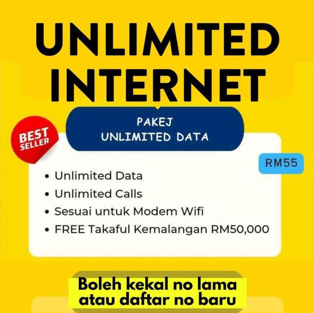 [ JIMAT ] SIMKAD TONE WOW . Unlimited Internet. Unlimited Speed ...