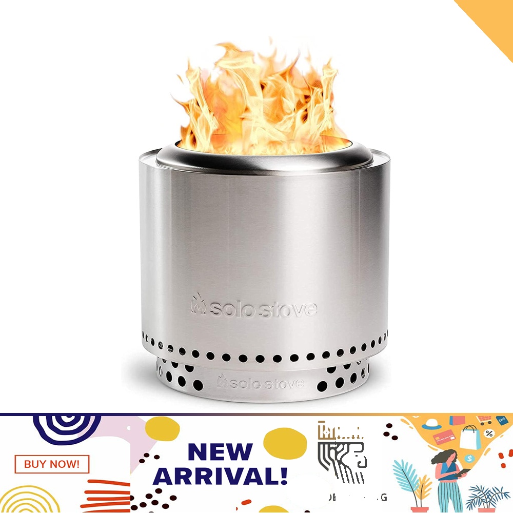 Solo Stove Ranger with Stand Portable Outdoor Fire Pit Stainless Steel ...