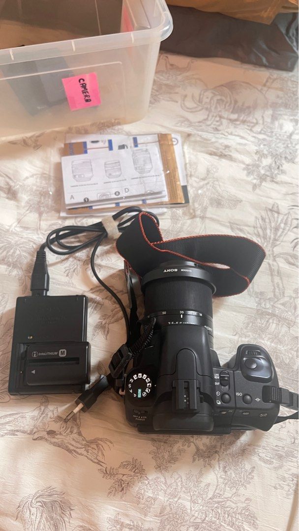 Sony a350 with lens full set, Photography, Cameras on Carousell