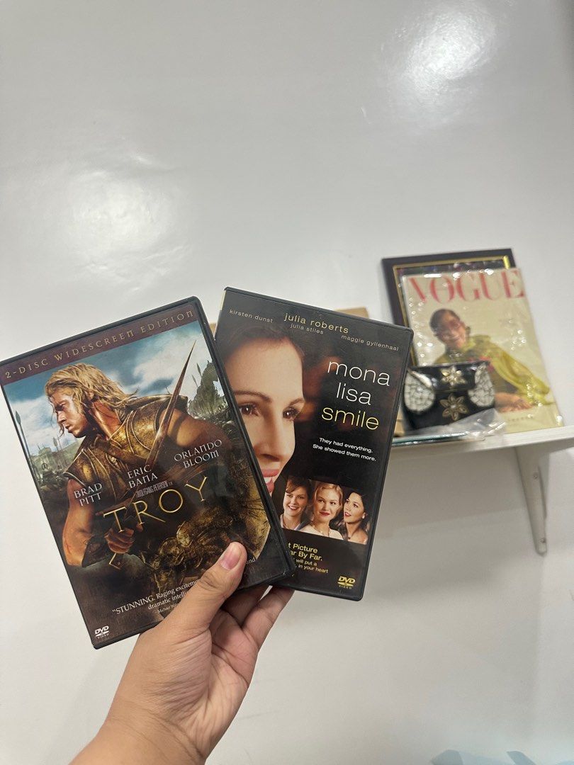 Take 2 Original DVD Mona Lisa Smile and Troy both working, Hobbies & Toys, Music & Media, CDs ...