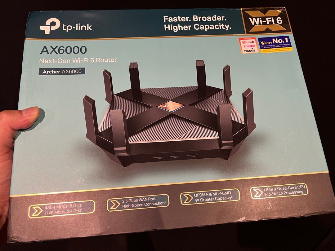 Tp-link archer ax6000 wifi 6 router, Computers & Tech, Parts & Accessories, Networking on Carousell