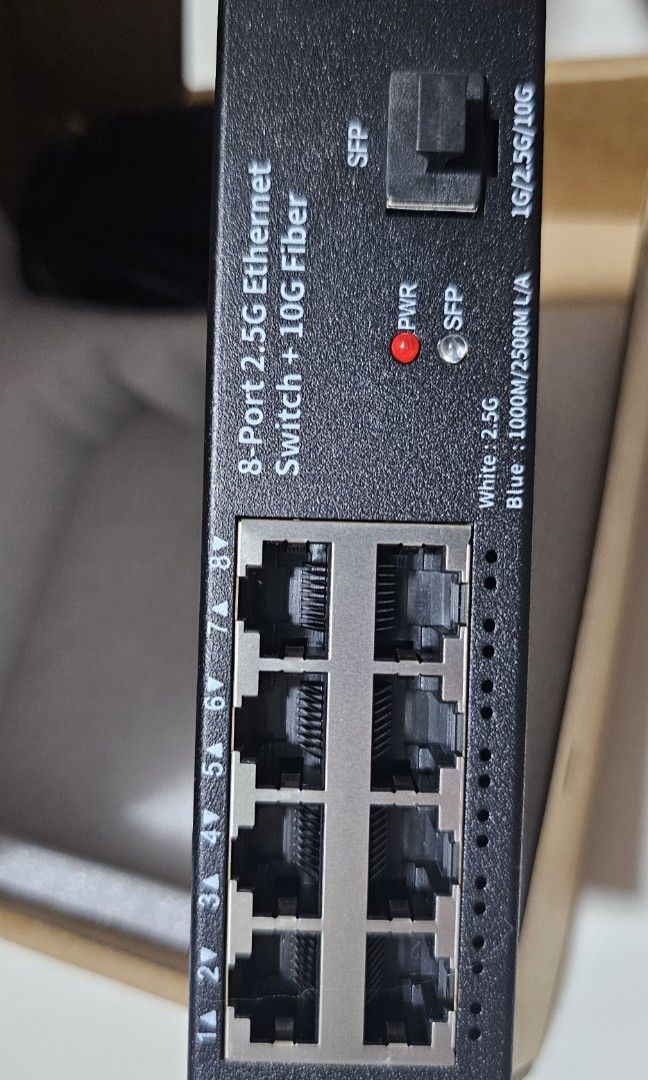 Unmanaged Network Switch 2.5G x 8 ports POE and Non PoE + 10G SFP port ...