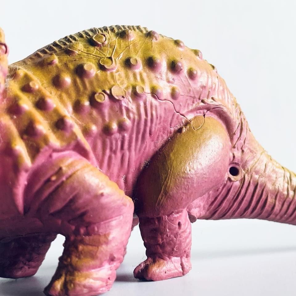 Vintage Dinosaur toy Triceratops 早期 三角龍 恐龍玩具 懷舊 復古 怪獸 1978 年, 書籍、休閒與玩具 ...