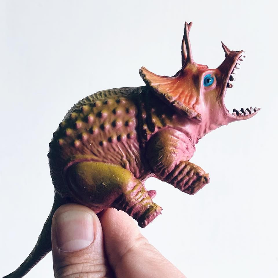 Vintage Dinosaur toy Triceratops 早期 三角龍 恐龍玩具 懷舊 復古 怪獸 1978 年, 書籍、休閒與玩具 ...