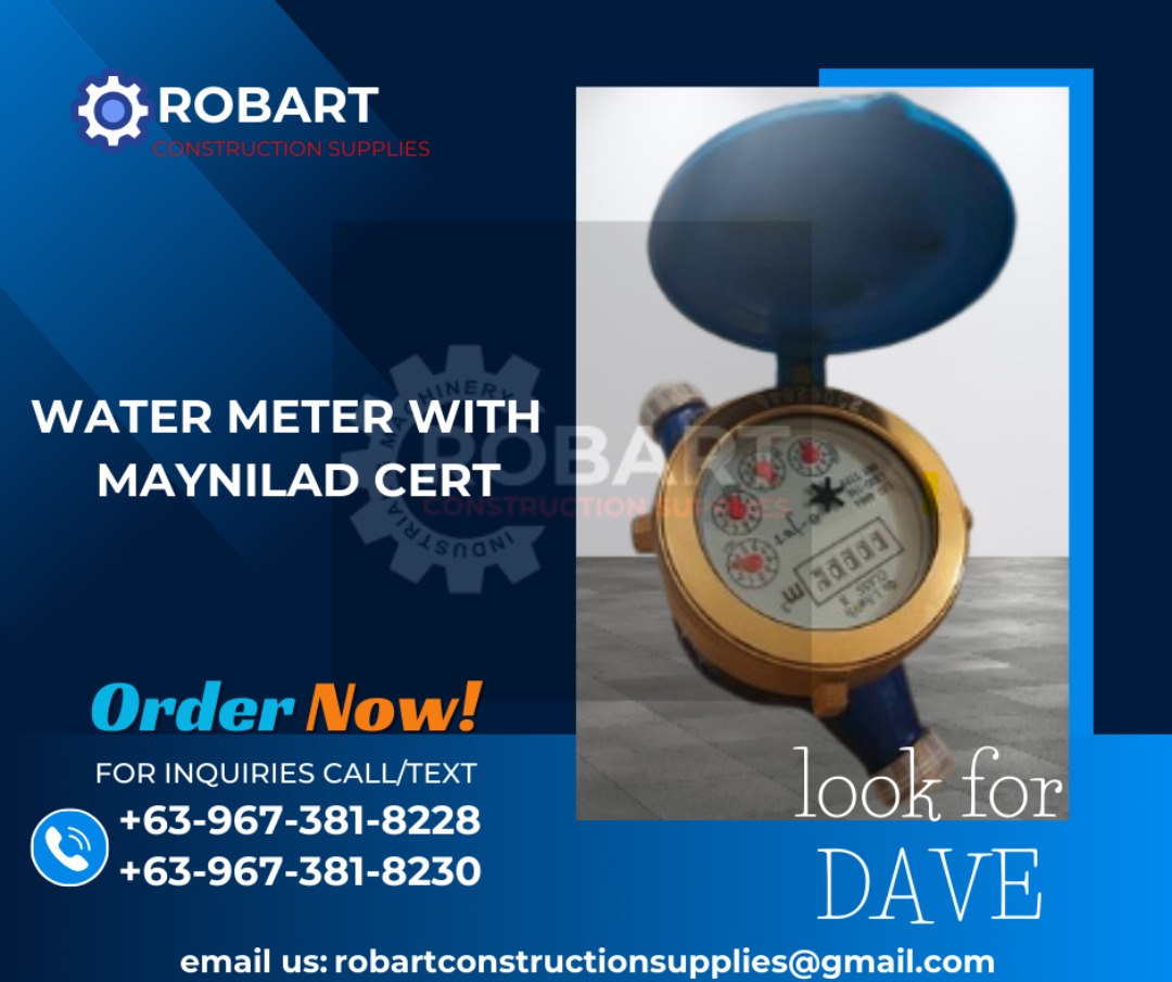 WATER METER WITH MAYNILAD CERT, Commercial & Industrial, Construction ...