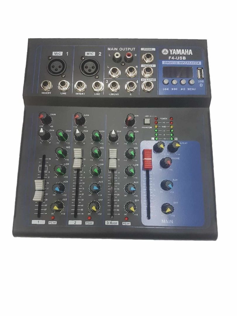 YAMAHA MIXER F4-USB 4 Channel Mixer W/Bluetooth Sound Mixer, Audio, Other Audio Equipment on ...