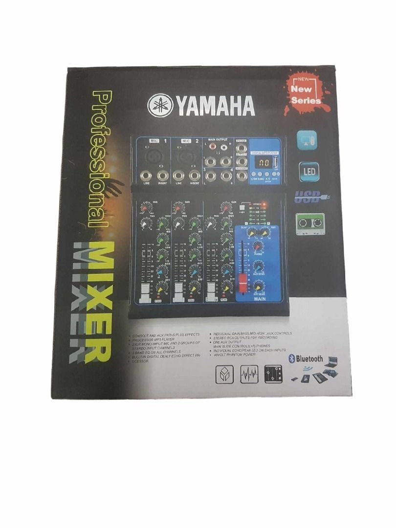 YAMAHA MIXER F4-USB 4 Channel Mixer W/Bluetooth Sound Mixer, Audio, Other Audio Equipment on ...