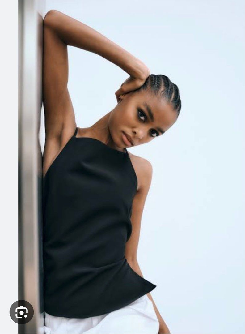 Zara backless top, Women's Fashion, Tops, Sleeveless on Carousell