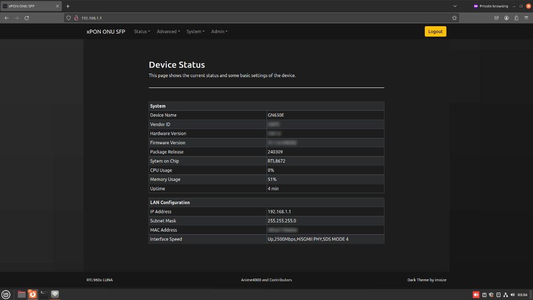 2.5Gbps GPON ONU for Unifi Ultra (True 2Gbps), Computers & Tech, Office ...