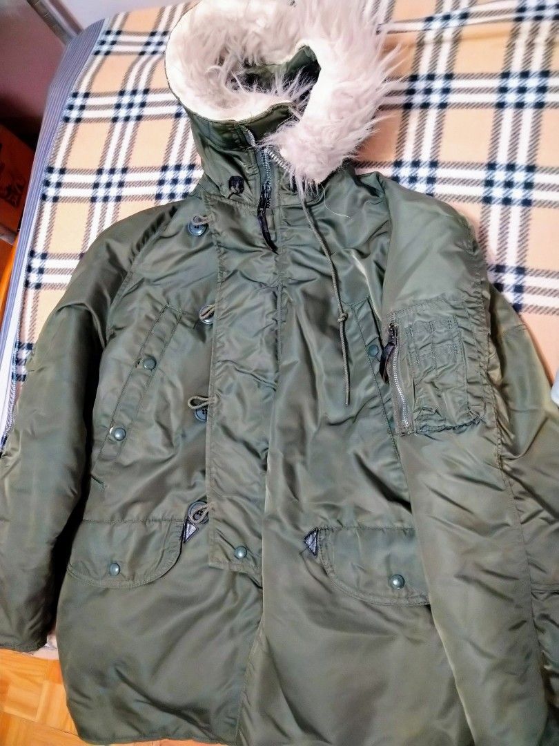 80s USA製 Alpha Industries N-3B, 他的時尚, 外套、夾克、大衣在旋轉拍賣